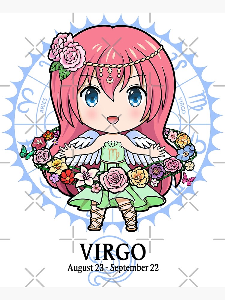 " Cute VIRGO Chibi Zodiac Cosplayer" Poster for Sale by EllyMellow ...