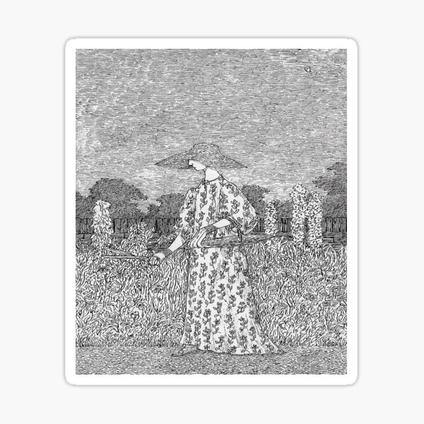 "edward gorey artist" Sticker for Sale by Flamingomom | Redbubble