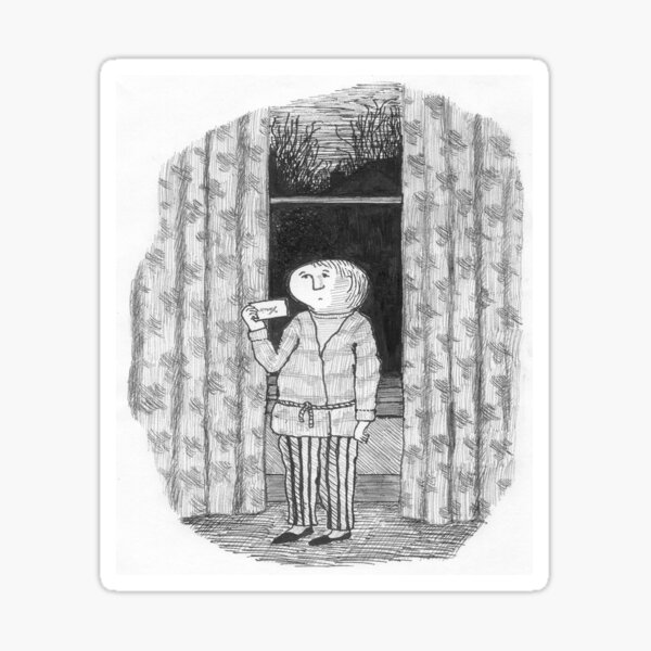 "edward gorey artwork" Sticker for Sale by Flamingomom | Redbubble