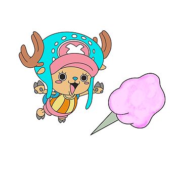 "Chopper Cotton Candy " Sticker for Sale by Abeni Charo | Redbubble