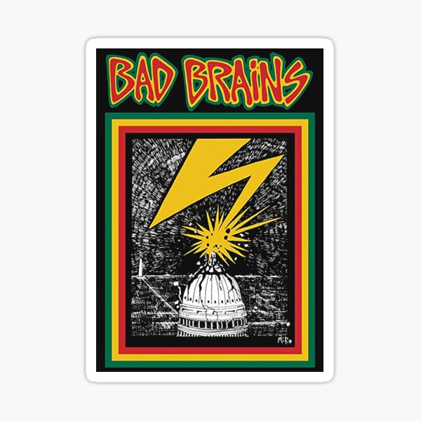 "Bad brains" Sticker for Sale by Gint1975 | Redbubble