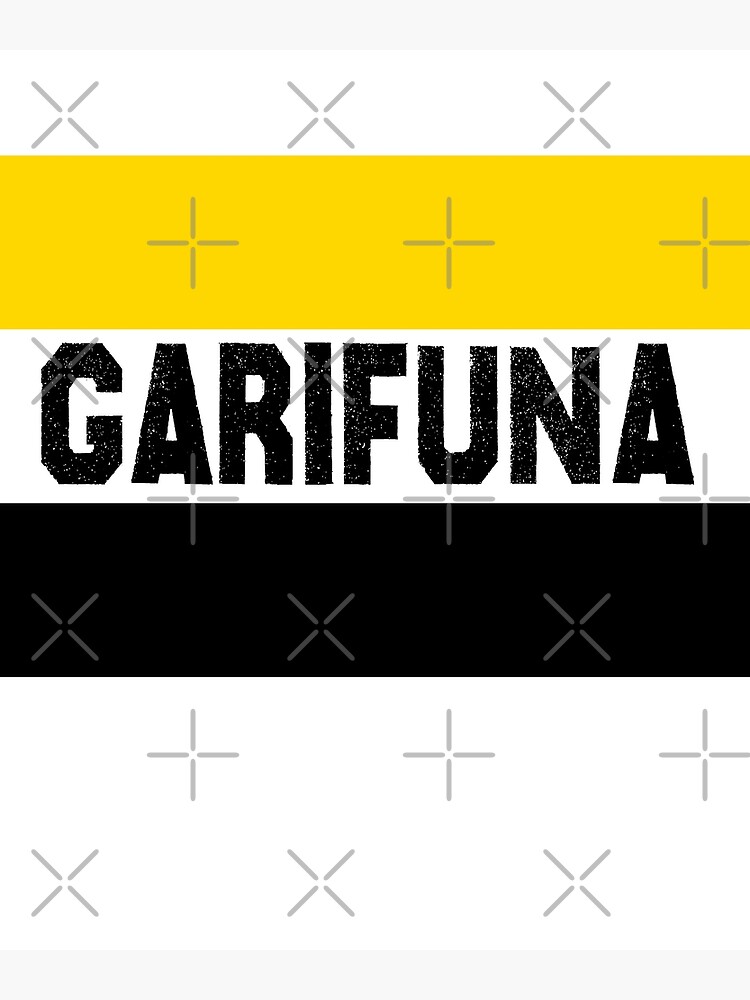 Lámina artística «garifuna, garinagu, belice, honduras, bandera ...