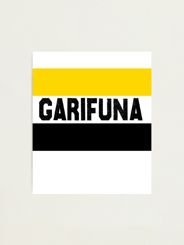 Lámina fotográfica «garifuna, garinagu, belice, honduras, bandera ...