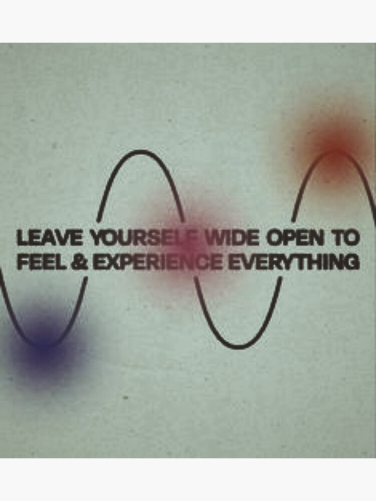 "Leave yourself wide open" Sticker for Sale by jovanan | Redbubble