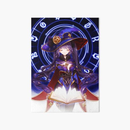 "Mona Genshin Impact" Art Board Print by Devano06 | Redbubble