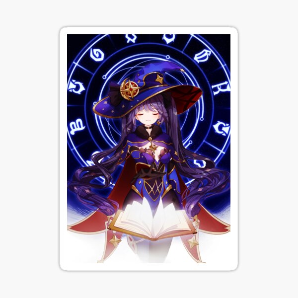 "Mona Genshin Impact" Sticker for Sale by Devano06 | Redbubble