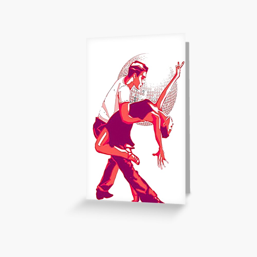 "Strictly Salsa Couple Dancing With Glitter Ball" Greeting Card for ...