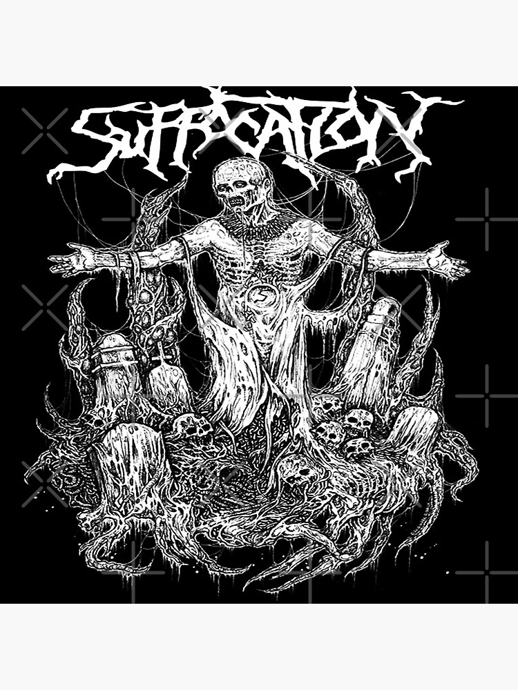 "suffocation logos" Sticker for Sale by ftomasonia5 | Redbubble