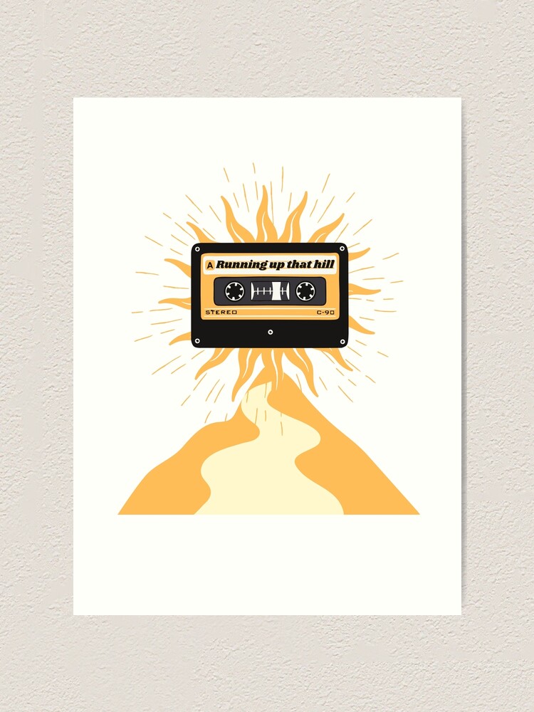"Running up that hill,Max Stranger things 4" Art Print for Sale by ...