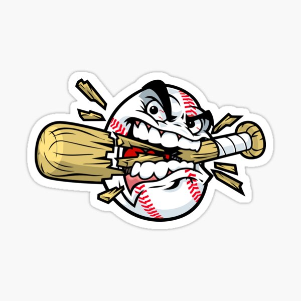 "Angry Baseball Ball" Sticker for Sale by rafagavi44 | Redbubble
