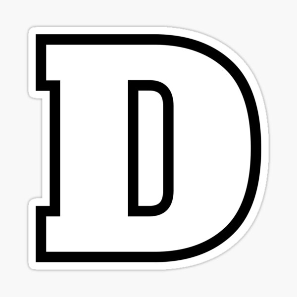 "Alphabet Letter D" Sticker for Sale by tmyb | Redbubble