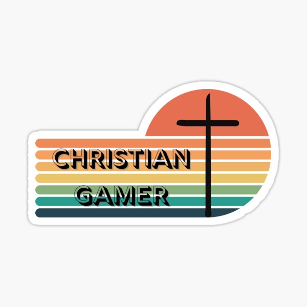 "Christian Gamer" Sticker for Sale by GracefulThreads | Redbubble