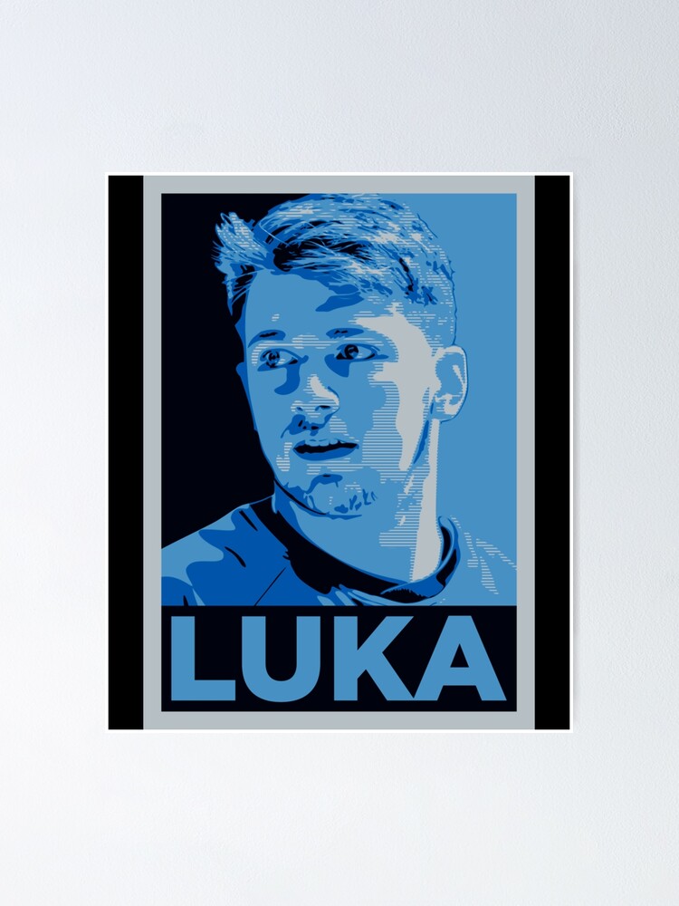 "LUKA (blue)" Poster for Sale by NoelKenny | Redbubble
