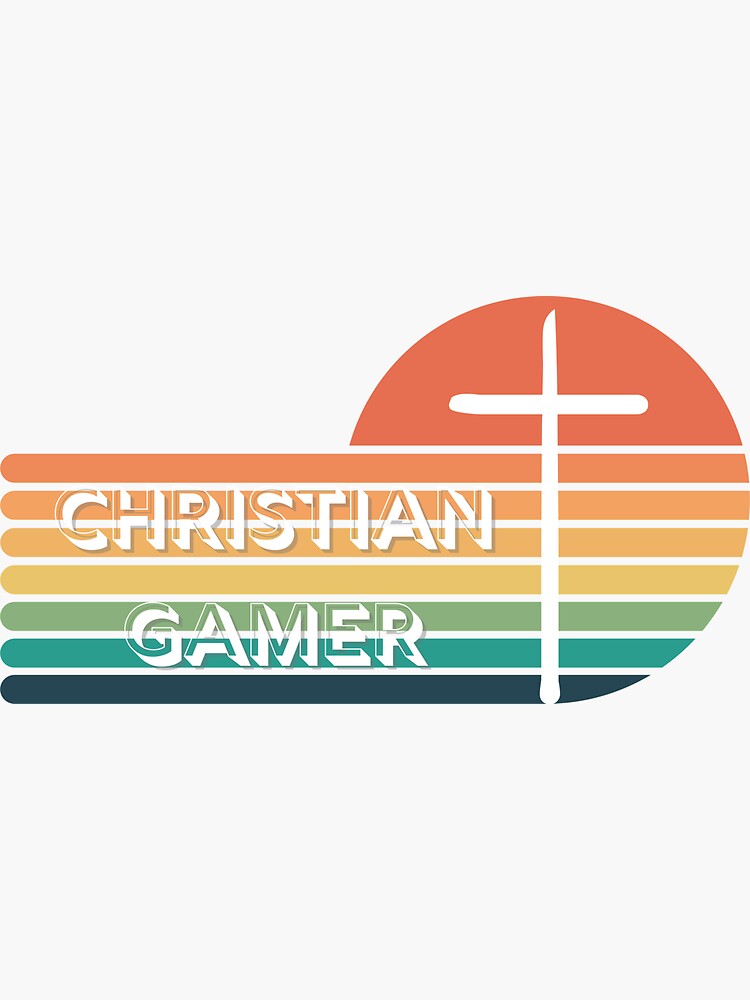 "Christian Gamer" Sticker for Sale by GracefulThreads | Redbubble