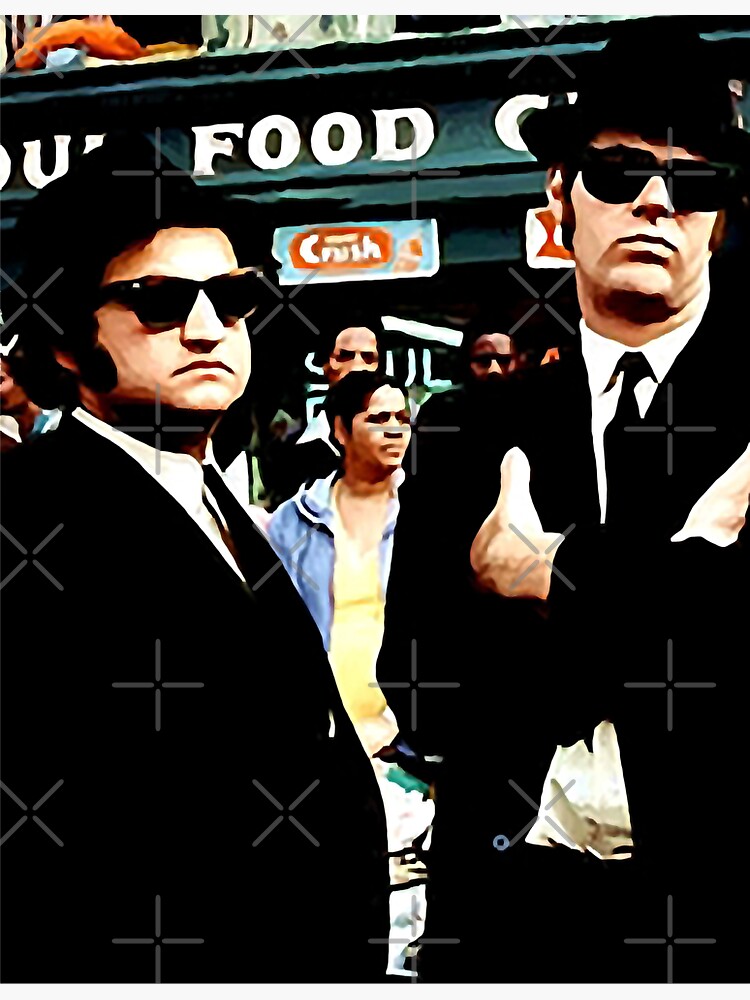 "Funny Gifts The Blues Purple Brothers Slim Fit Vintage Retro" Sticker ...