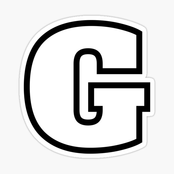 "Alphabet Letter G" Sticker for Sale by tmyb | Redbubble