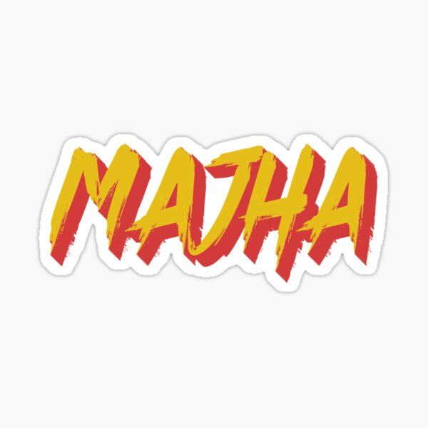 "Majha " Sticker for Sale by vpaints | Redbubble