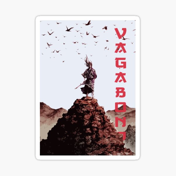 "Vagabond | Manga | Art | Panel | Miyamoto Mushashi | Color" Sticker ...