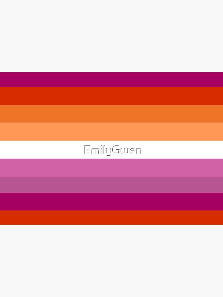 "Orange - Magenta Lines // Lesbian Pride Flag // Butch Femme Pride Flag ...