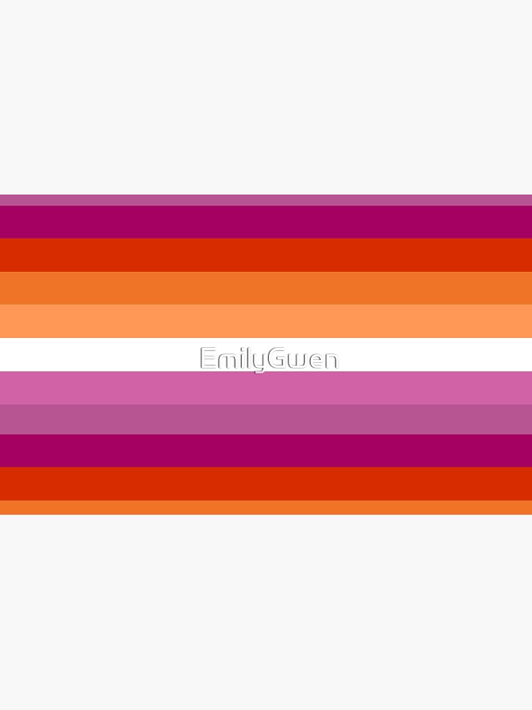 "Orange - Magenta Lines // Lesbian Pride Flag // Butch Femme Pride Flag ...