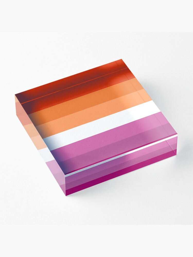 "Orange - Magenta Lines // Lesbian Pride Flag // Butch Femme Pride Flag ...