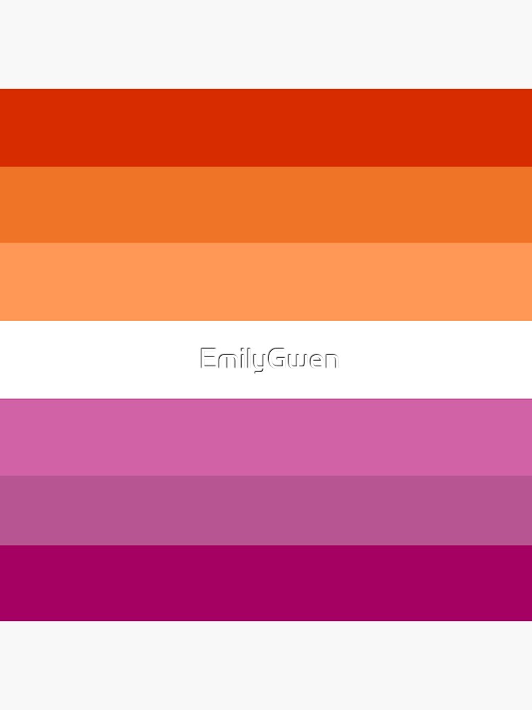 "Orange - Magenta Lines // Lesbian Pride Flag // Butch Femme Pride Flag ...