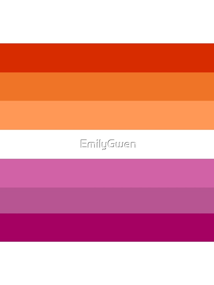 "Orange - Magenta Lines // Lesbian Pride Flag // Butch Femme Pride Flag ...