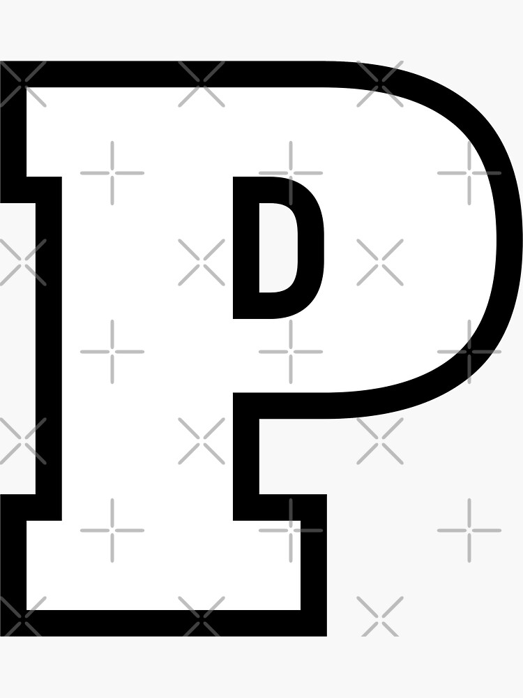 "Alphabet Letter P" Sticker for Sale by The magic Yellow bus | Redbubble