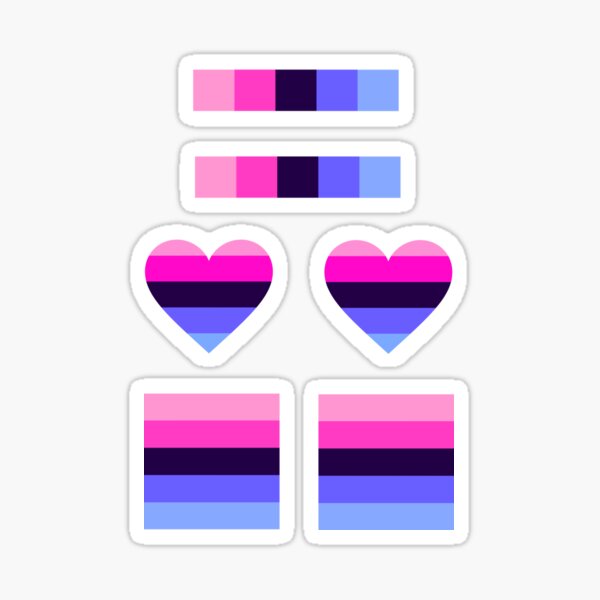 "omnisexual pride sticker set" Sticker for Sale by tessa-stark | Redbubble