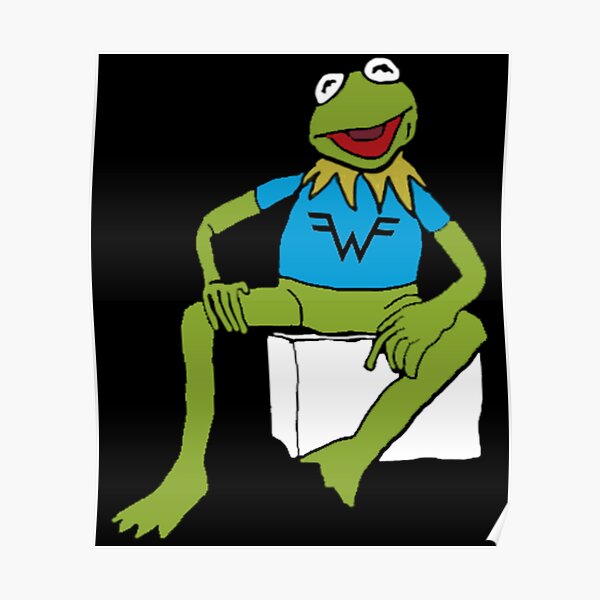 "Weezer Kermit " Poster for Sale by McClureKaren | Redbubble