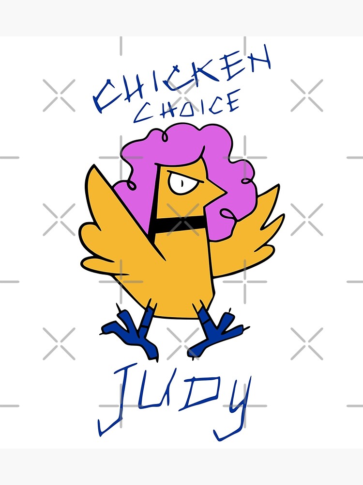 "Chicken Choice Judy" Poster for Sale by EssieHunter | Redbubble