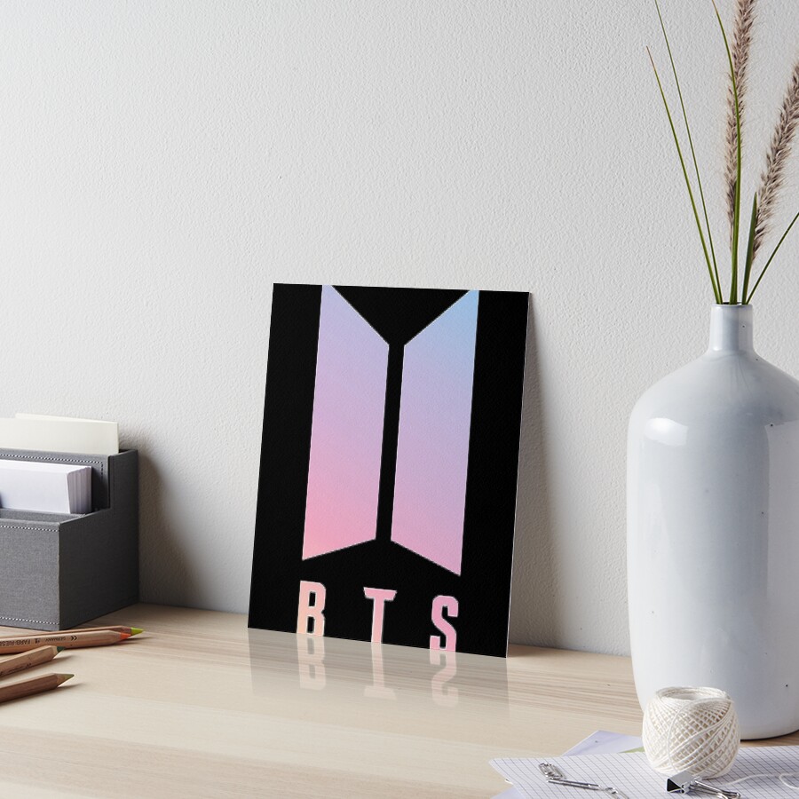 "BTS logo " Art Board Print by kelsoncattaneo | Redbubble