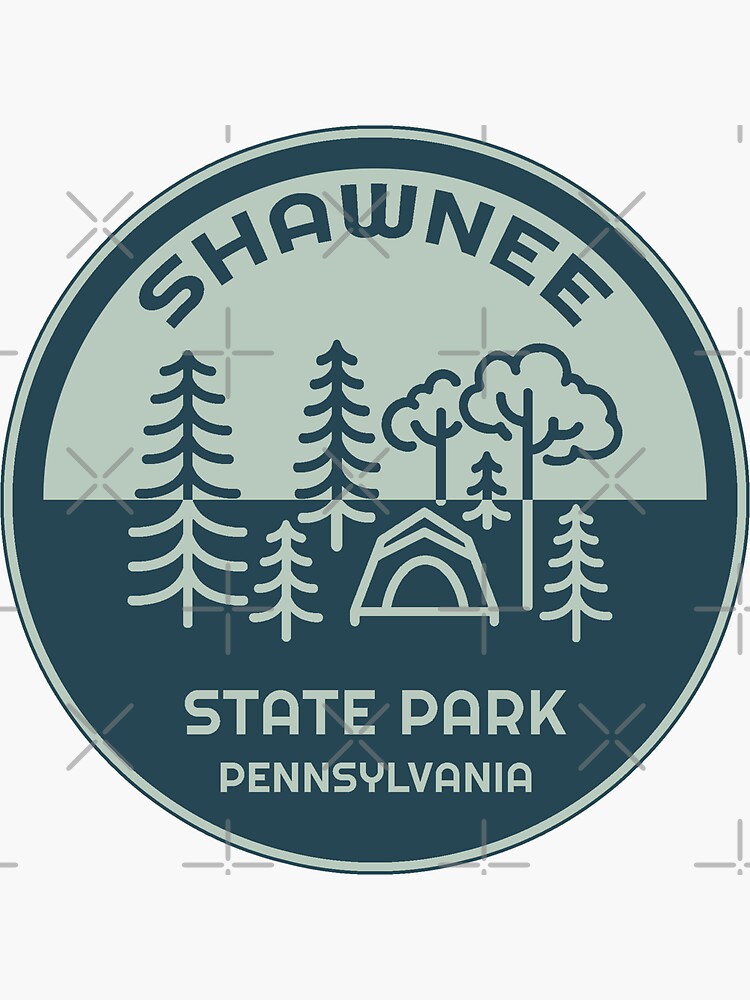 "Shawnee State Park Half Color Logo" Sticker for Sale by VanyaKar ...