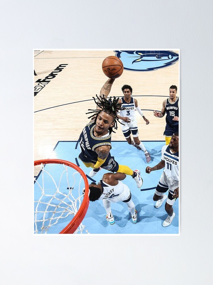 "Ja Morant Posterized Dunk " Poster by alanconleyrs | Redbubble