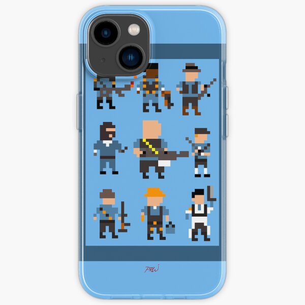 "Team Fortress 2 8-Bit Blu Team" iPhone Case for Sale by TheWangMeister ...