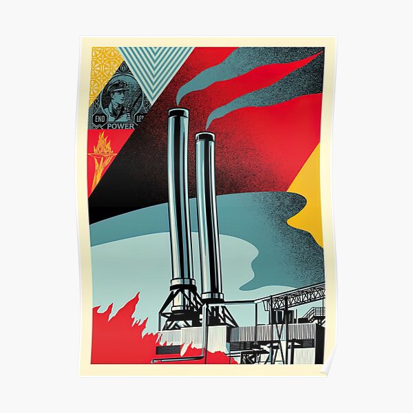 "FACTORY STACKS " Poster by mary-cockrell | Redbubble