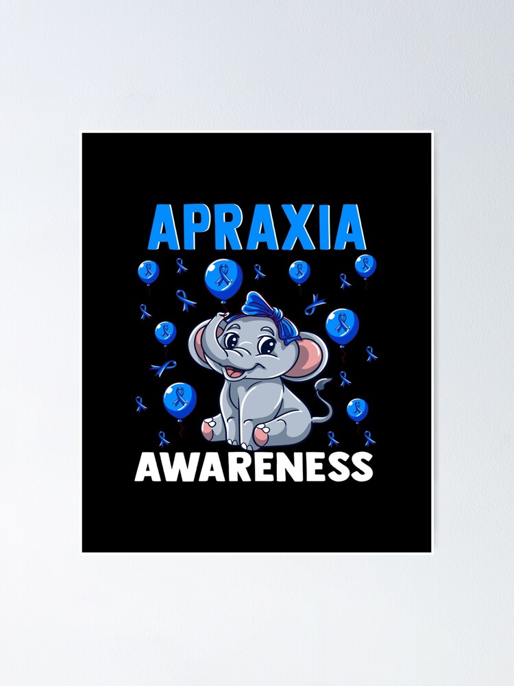 "Apraxia Awareness encephalopathy Related Blue Ribbon Pullover" Poster for Sale by GustaBane ...
