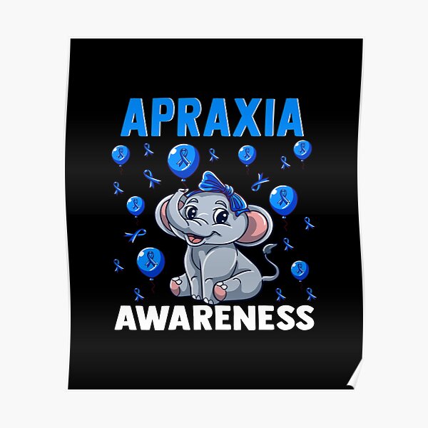 "Apraxia Awareness encephalopathy Related Blue Ribbon Pullover" Poster for Sale by GustaBane ...