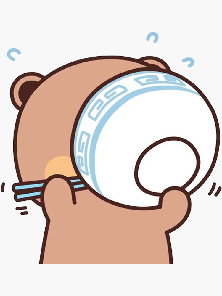 "Cute Dudu Is Enjoy Meals With Bubu" Sticker for Sale by gingersweet ...