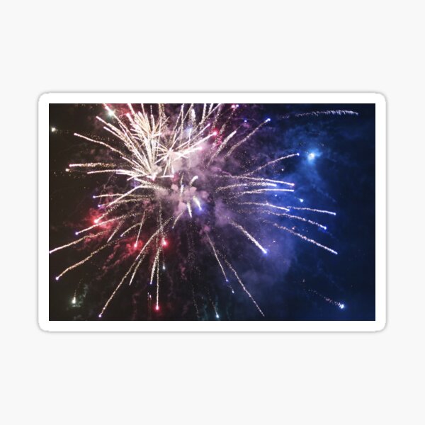 "Independence day - Fire works" Sticker for Sale by Warih | Redbubble