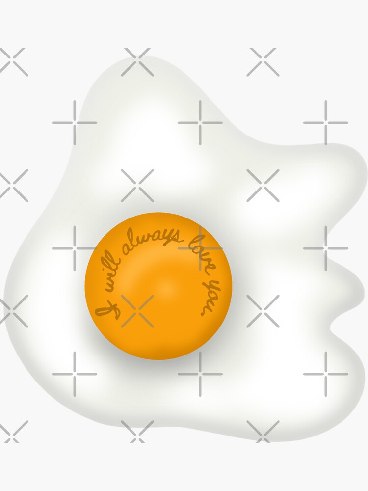 "Egg Yolk" Sticker for Sale by AnnieGetYourPen | Redbubble
