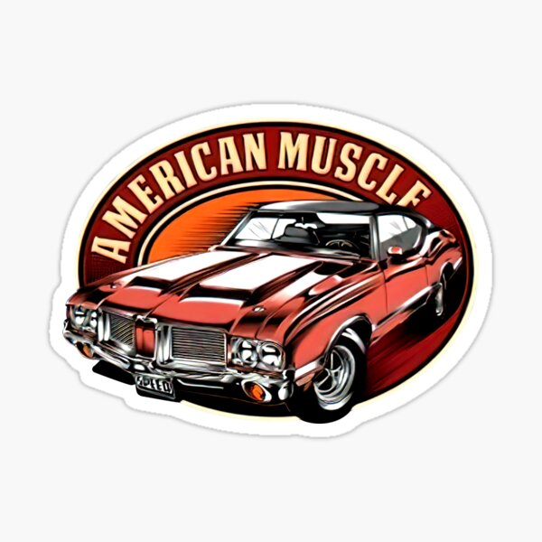 "Oldsmobile Cutlass 442 Classic Car - Brown Car" Sticker for Sale by ...
