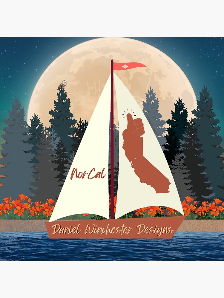 "Daniel Winchester Designs in NorCal" Sticker for Sale by D-Winch ...