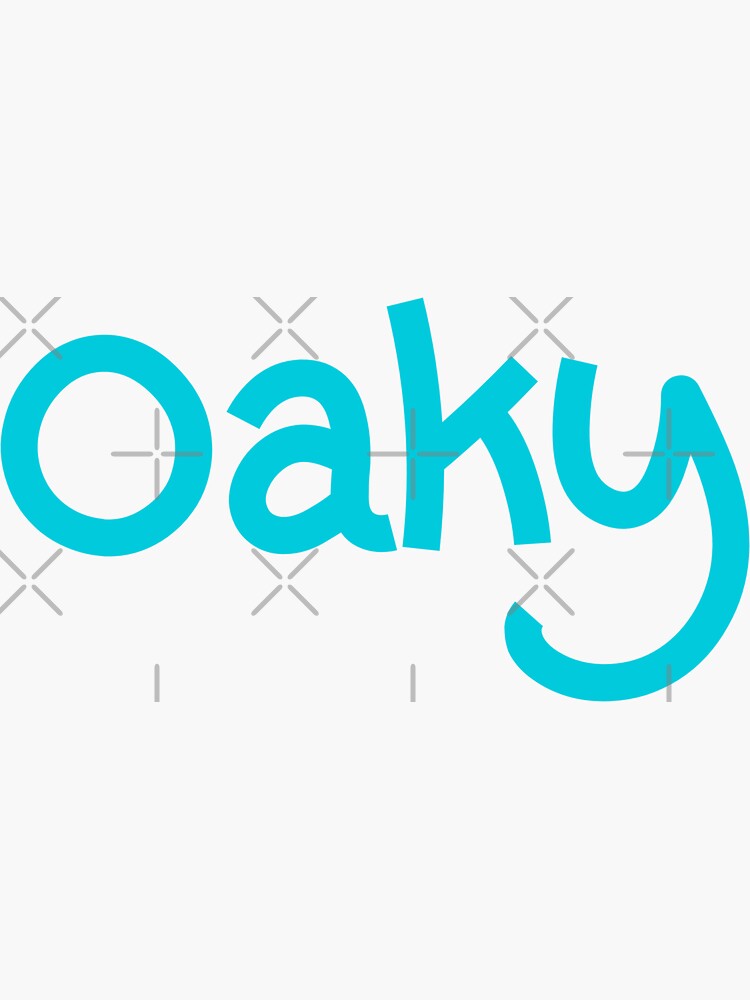 "Oaky, Funny Cool Best color art" Sticker for Sale by artdragongift ...