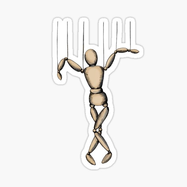 "puppet" Sticker for Sale by polamart | Redbubble