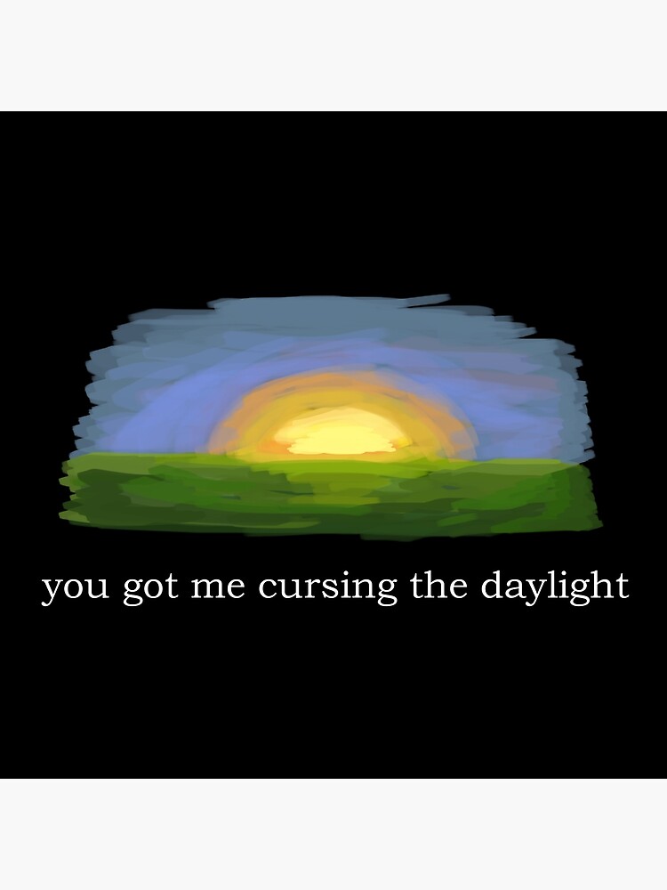 ""Cursing the Daylight" Harry Styles Lyric original illustration ...
