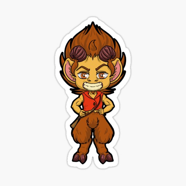 "Chibi Design - Norf the Satyr" Sticker for Sale by WhimWerecat | Redbubble