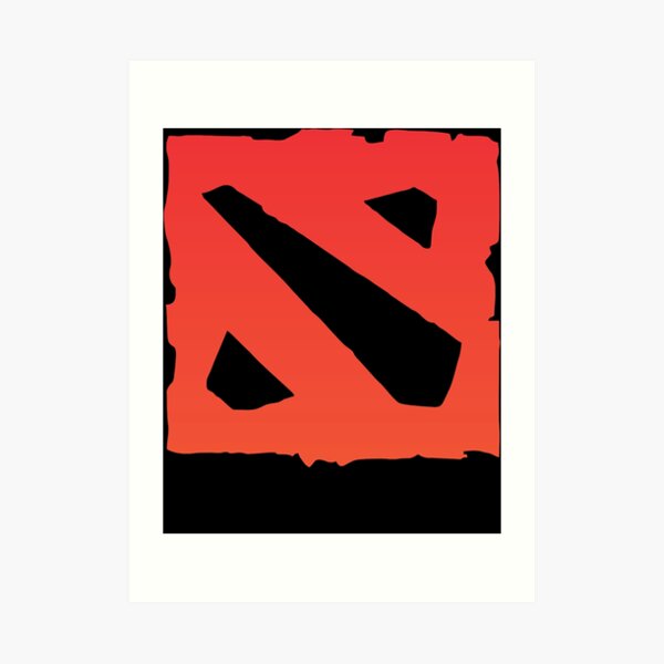 "dota 2 - logo " Art Print for Sale by kelsoncattaneo | Redbubble