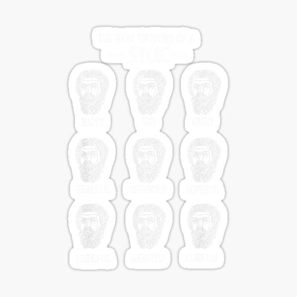 "Stoic And Stoicism Emotion Guide" Sticker for Sale by BittickAdelbert ...