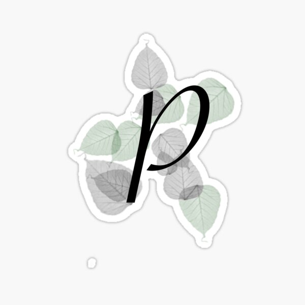 "P" Sticker for Sale by longwayup | Redbubble